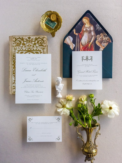 Italian Angel Wedding Invitations – Timeless & Romantic Luxury