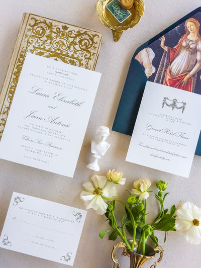 Italian Angel Wedding Invitations – Timeless & Romantic Luxury